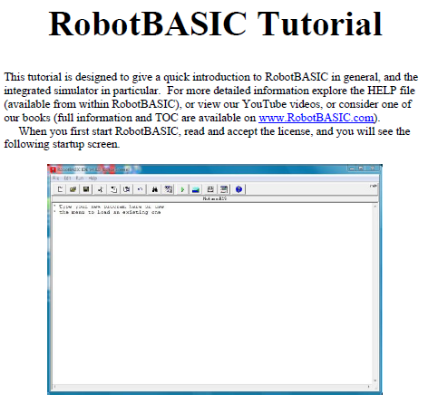 RobotBasic White Papers